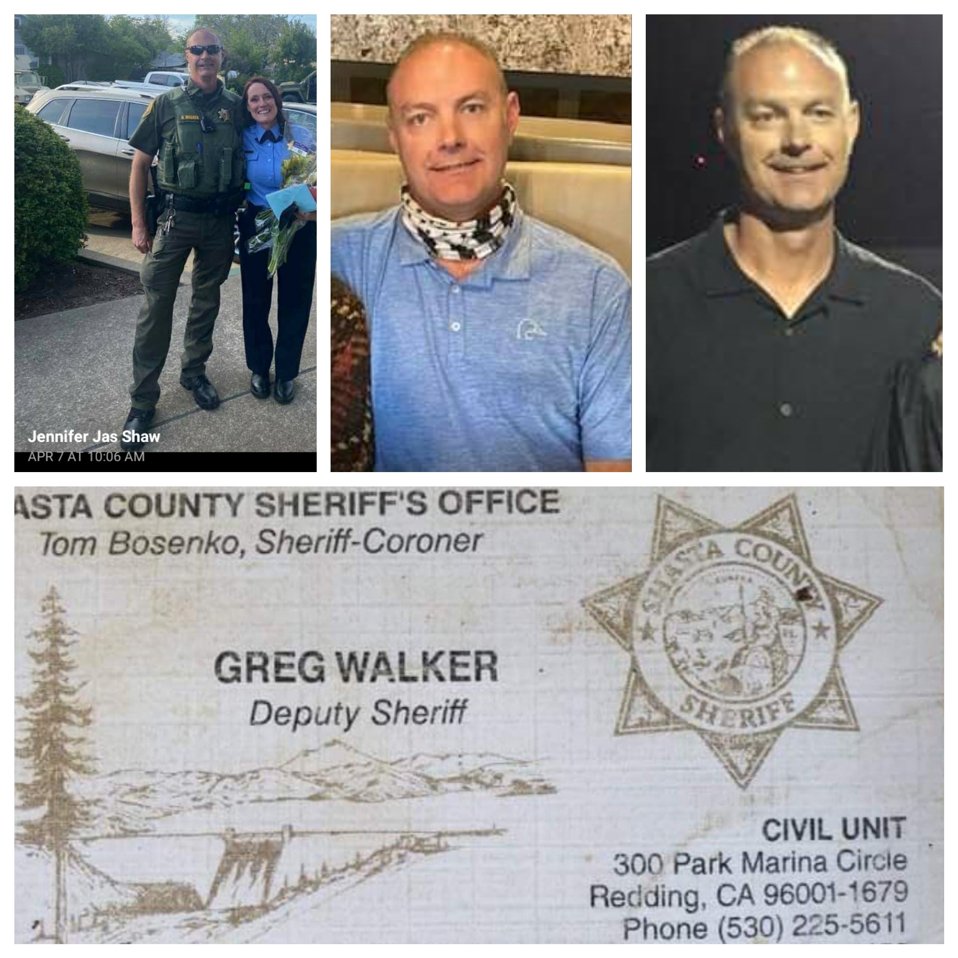 Shasta County Sheriff’s Deputy Greg Walker Sends Intimidating Message ...