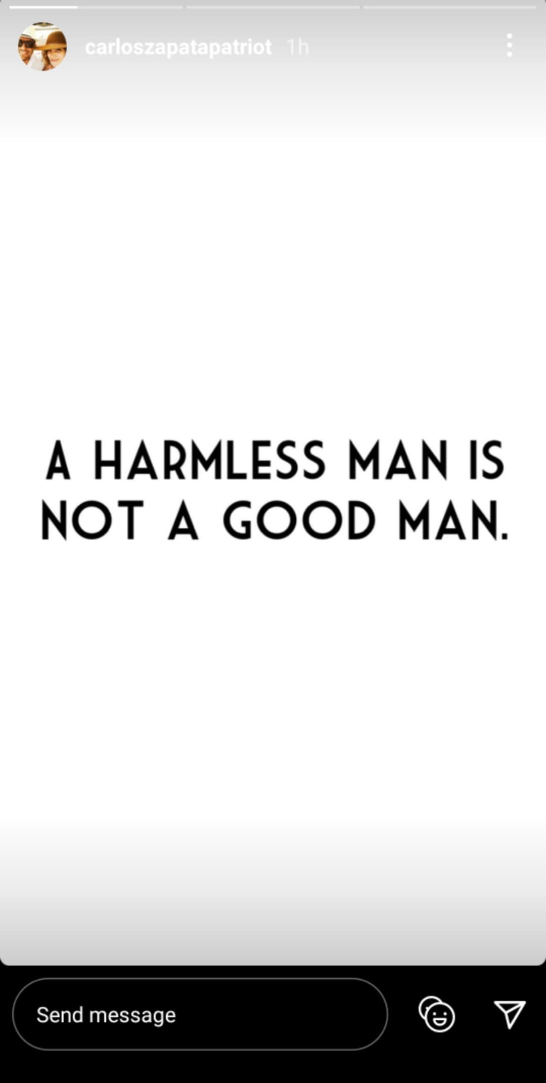 carlos harmless man is not a good man – anewscafe.com